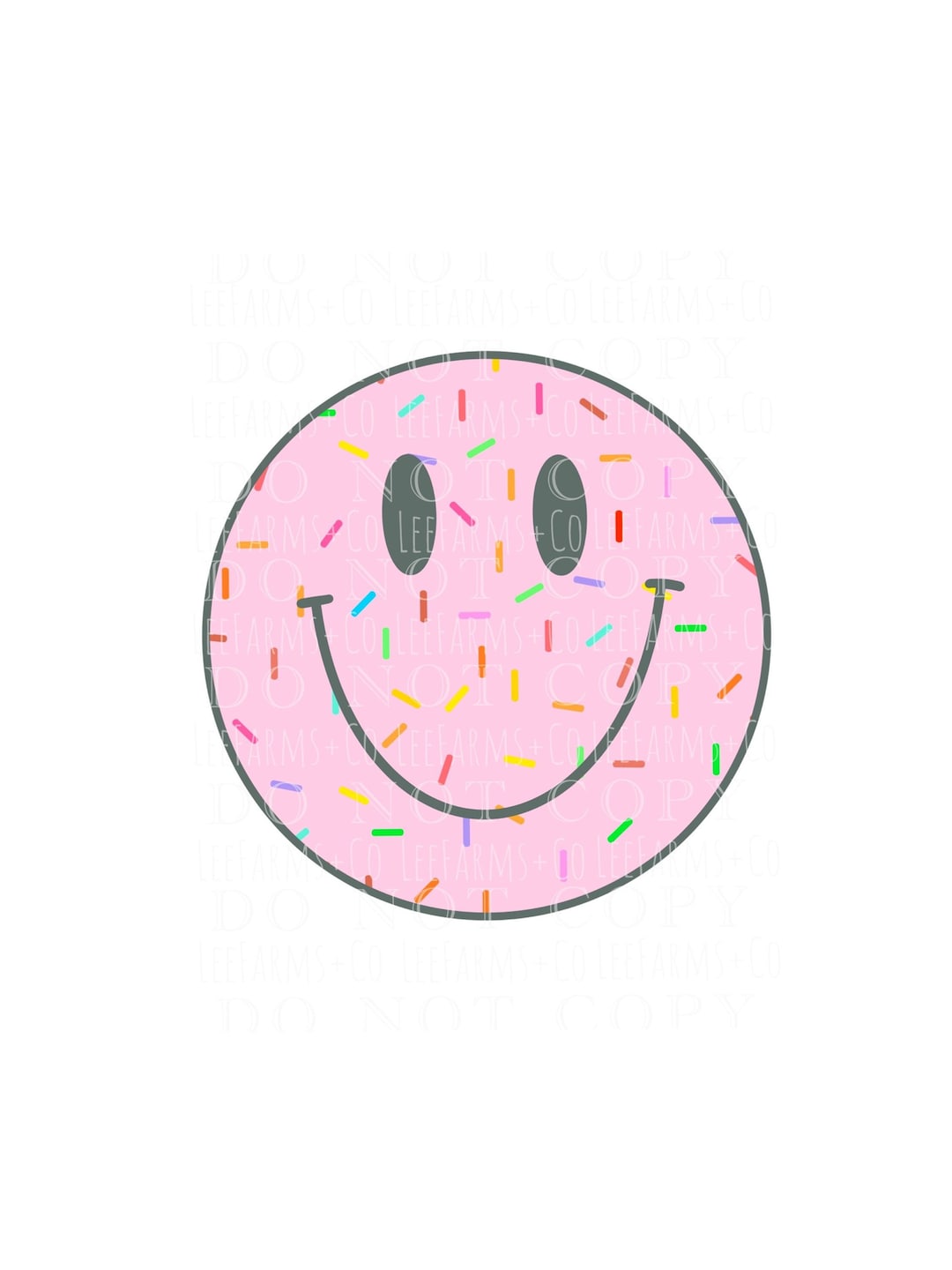Sprinkle Smiley PNG - Etsy