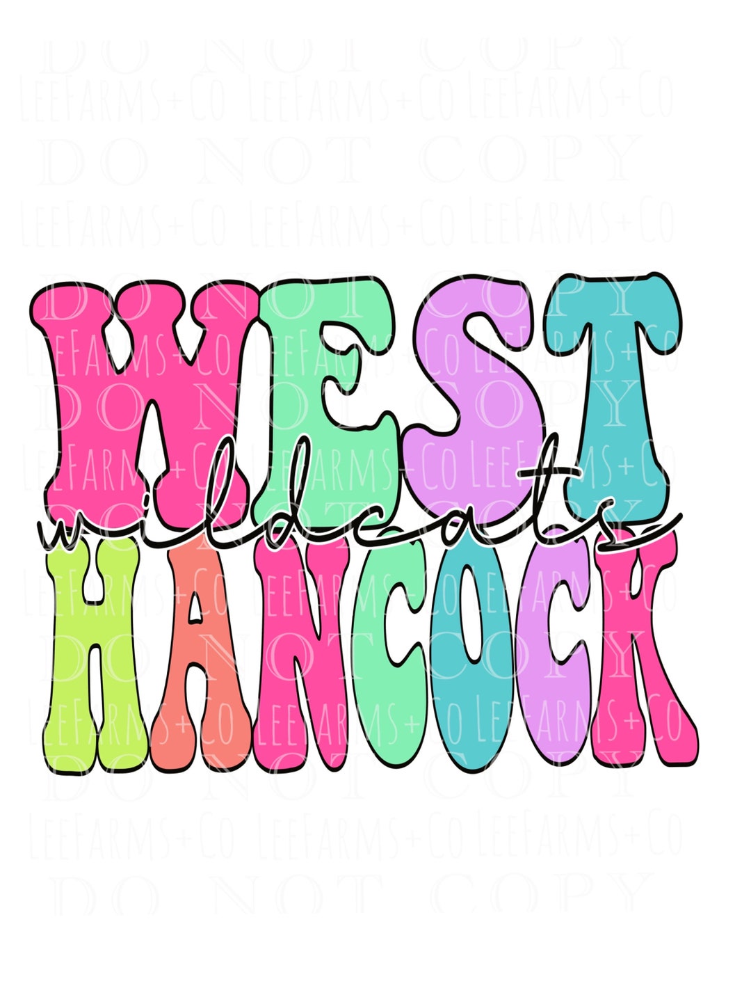 Groovy Neon Letter School PNG - Etsy