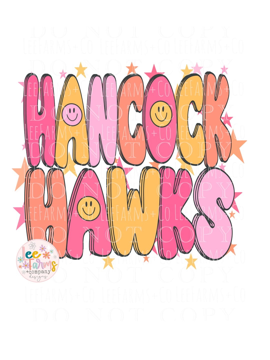 Trendy Smile School Hancock PNG - Etsy