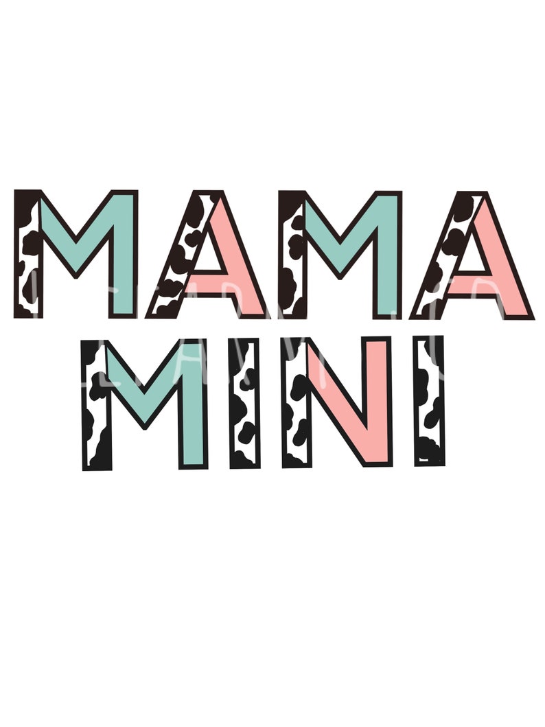 Mama and Mini Png File - Etsy