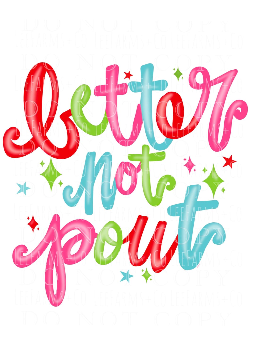 Hand Drawn Preppy Better Not Pout Png - Etsy