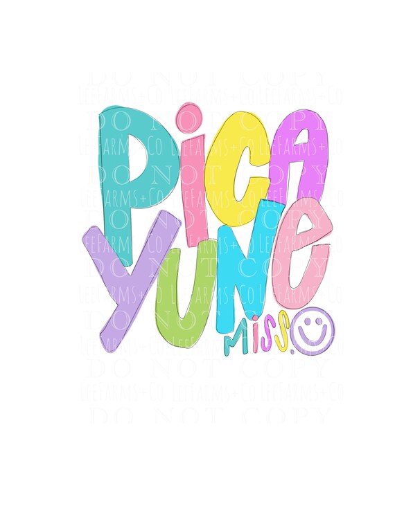 Picayune PNG - Etsy