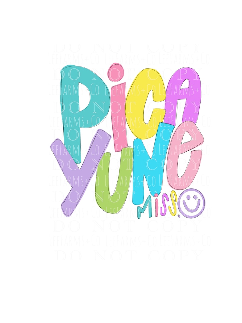 Picayune PNG - Etsy