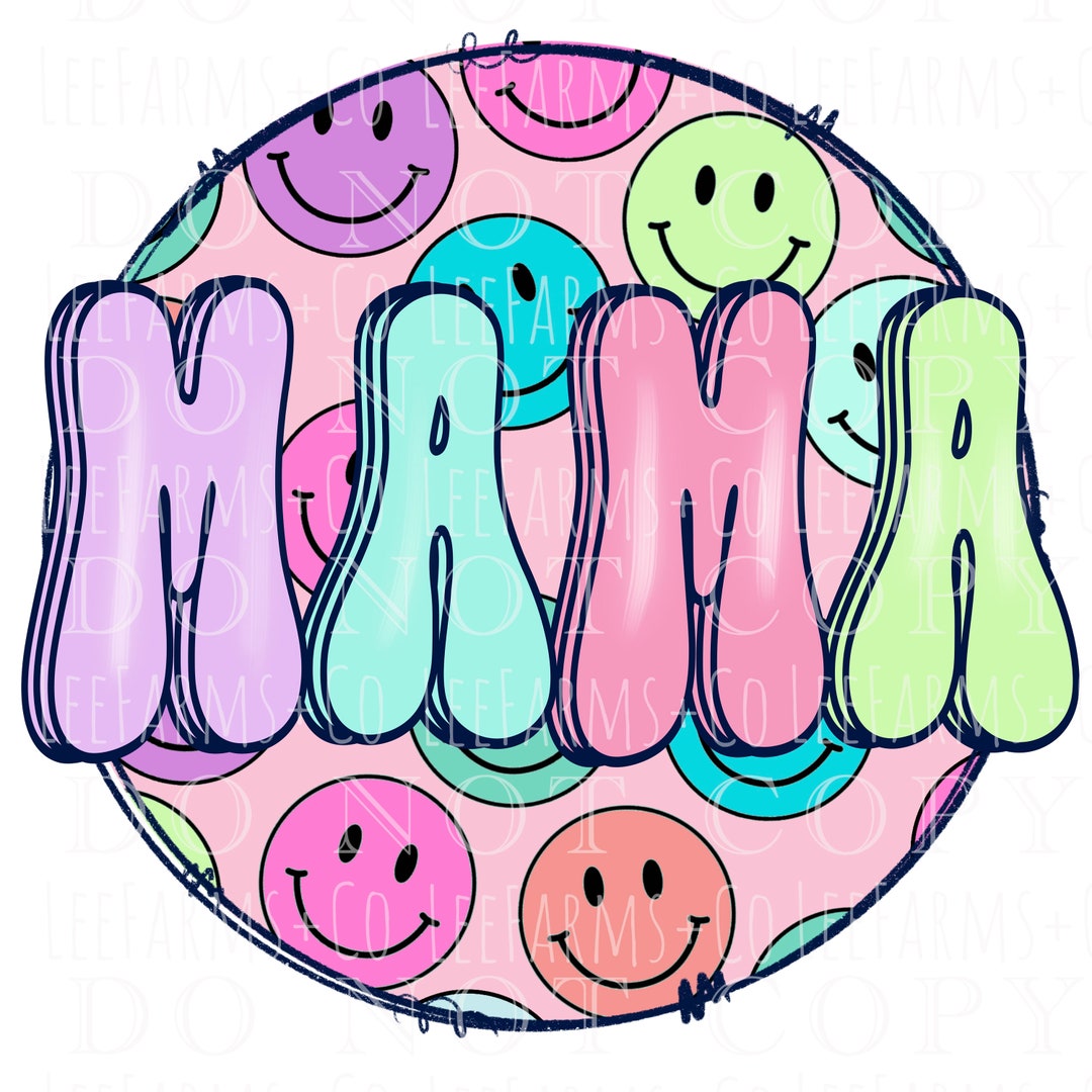 Mama and Mini and Bubba Smiley PNG - Etsy