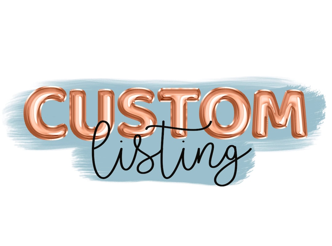 Custom Listing PNG - Etsy