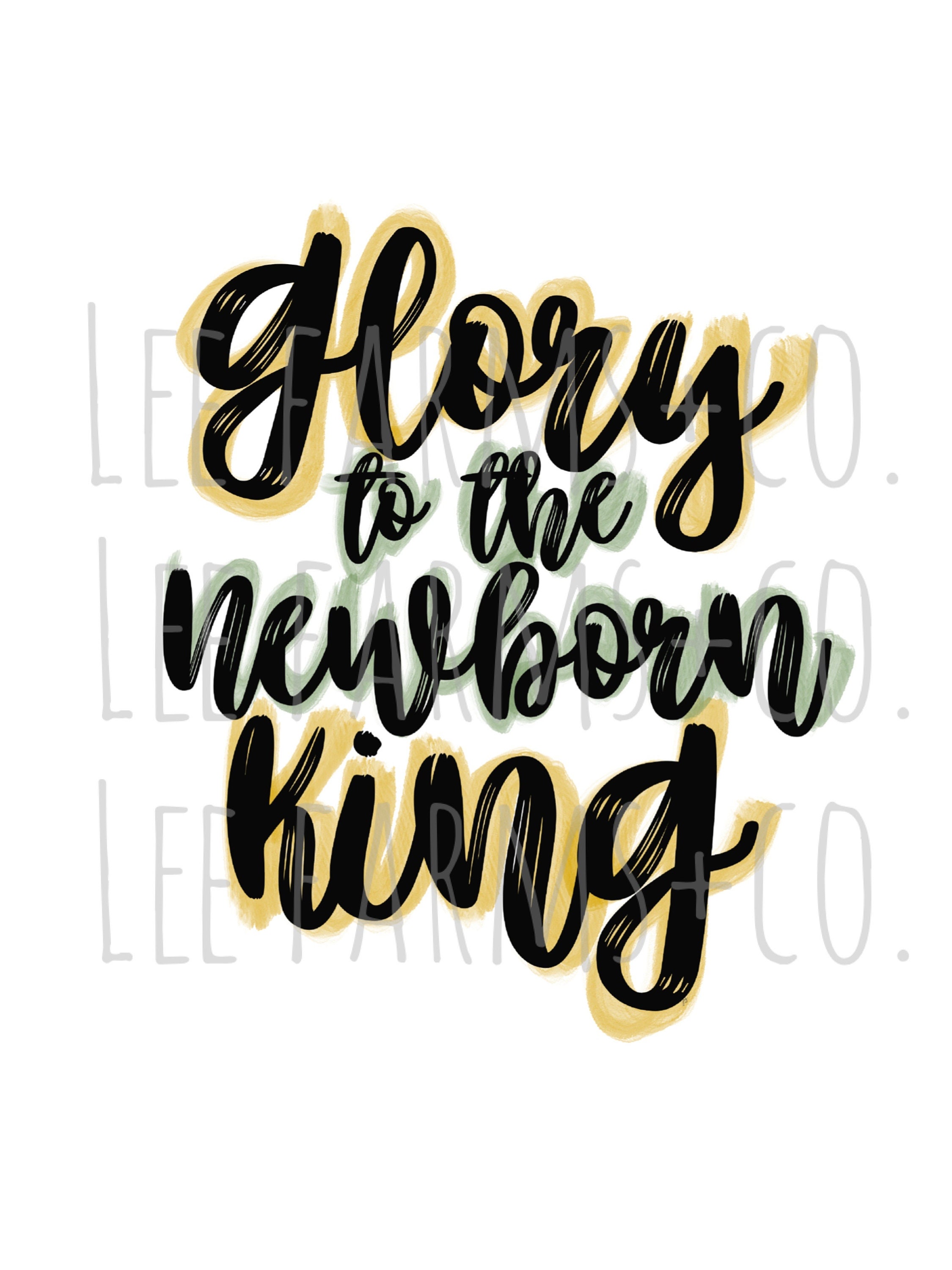 Glory to the Newborn King - Etsy