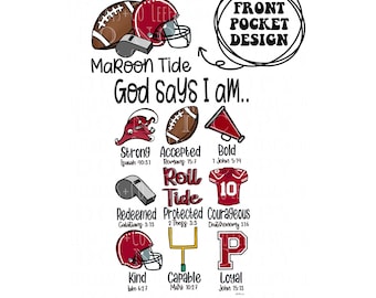 God Says I Am FOOTBALL PNG Sublimation Design Download - Etsy