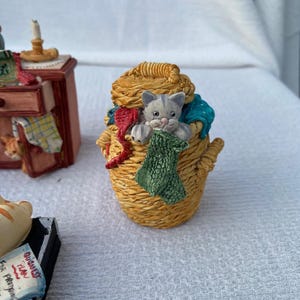 Set of Vintage Peter Fagan Cat Miniature Figurine, Cat Lovers Gifts ...