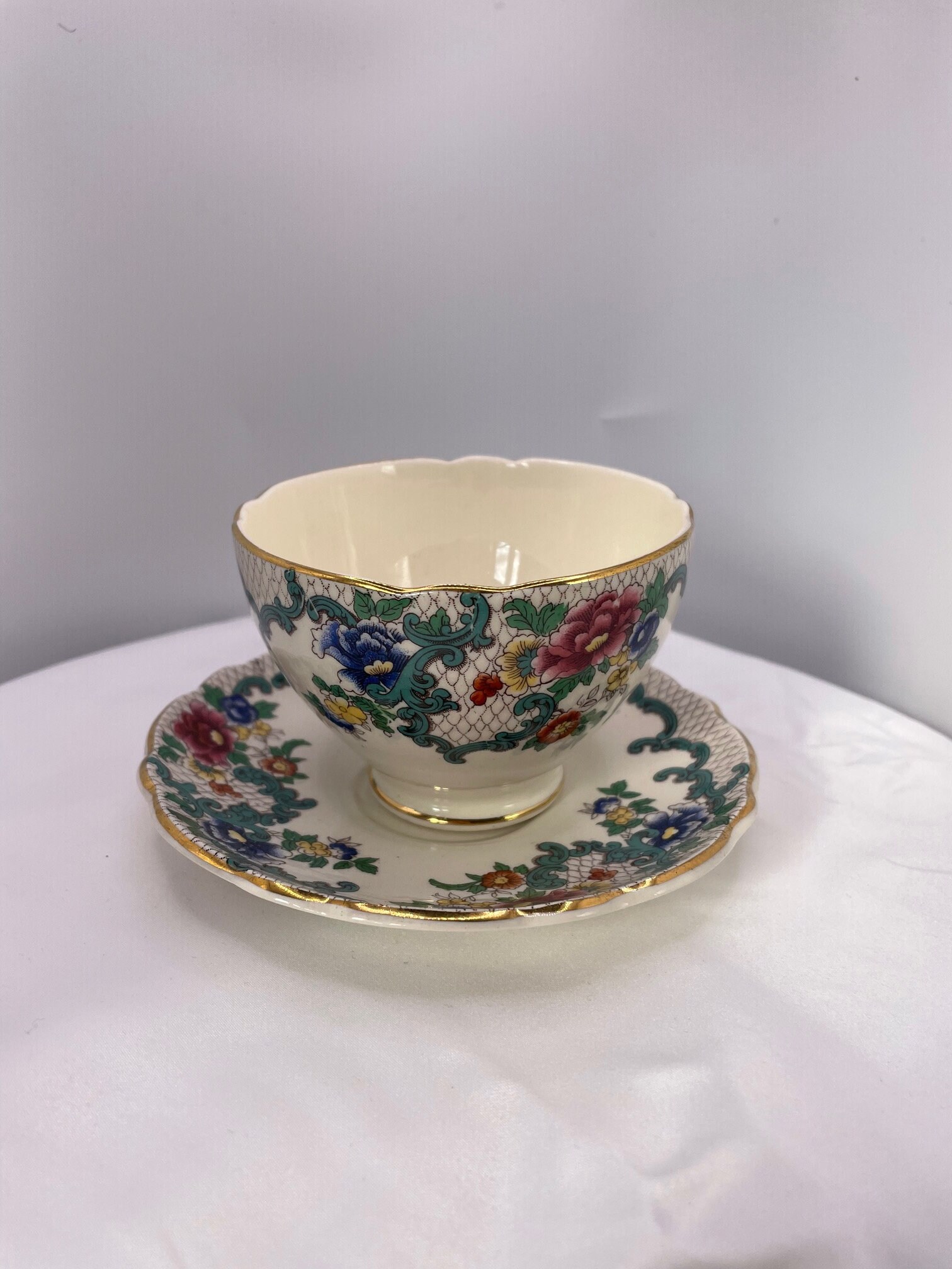 Art Deco English Royal Cauldron Tea Sugar Bowl - Sugar Bowl & Saucer ...