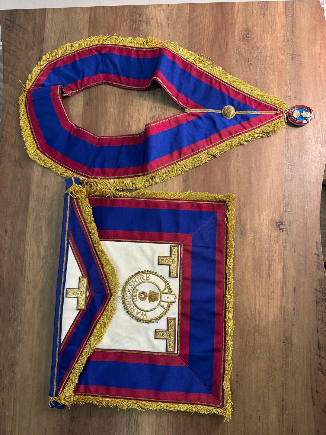 Masonic Mark Grand Rank Full Dress Apron and Collar,freemasonry Gifts ...