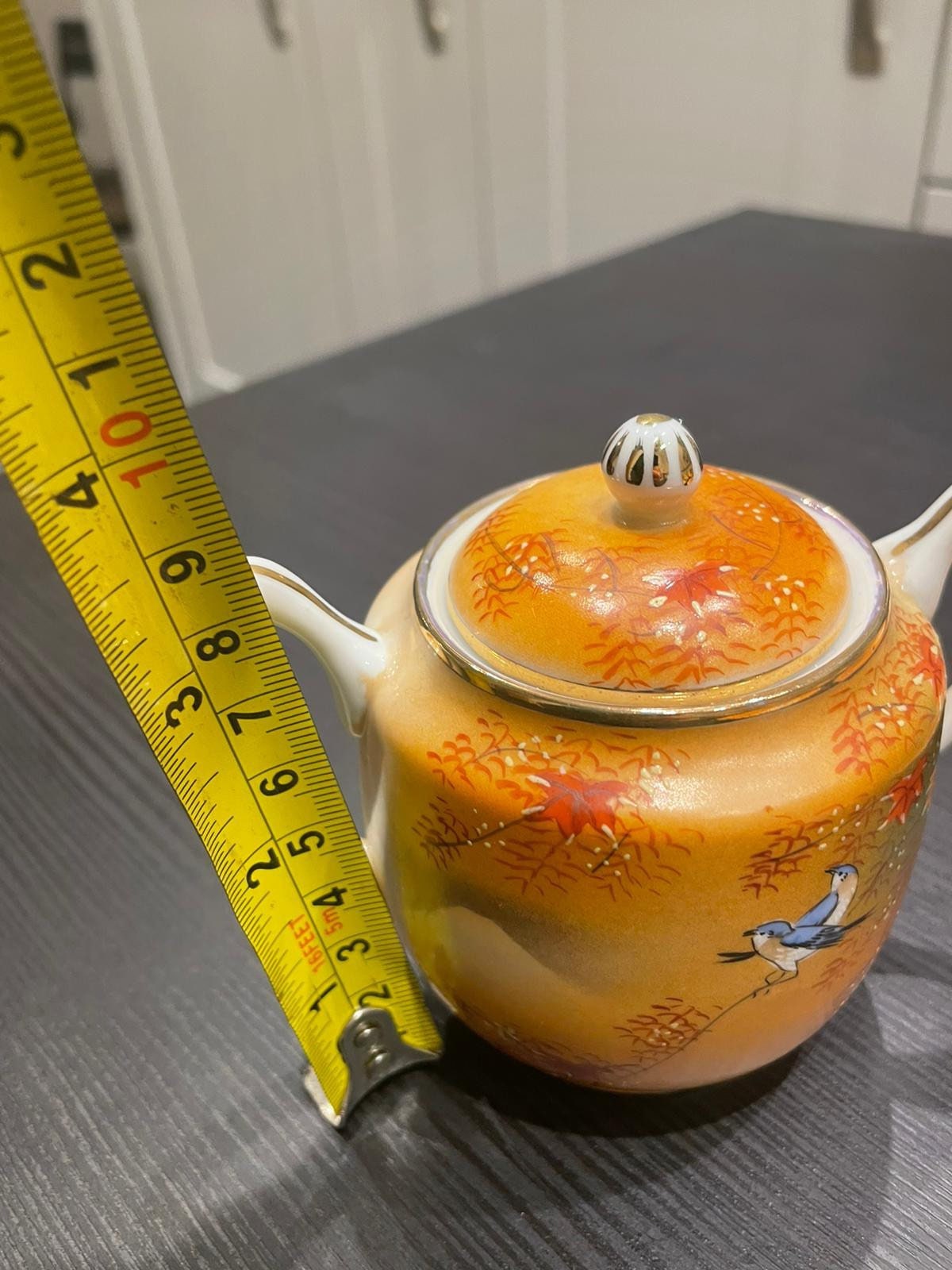 Vintage Japanese Lithophane Tea Set Teapot Sets , Teapot , Creamer and ...