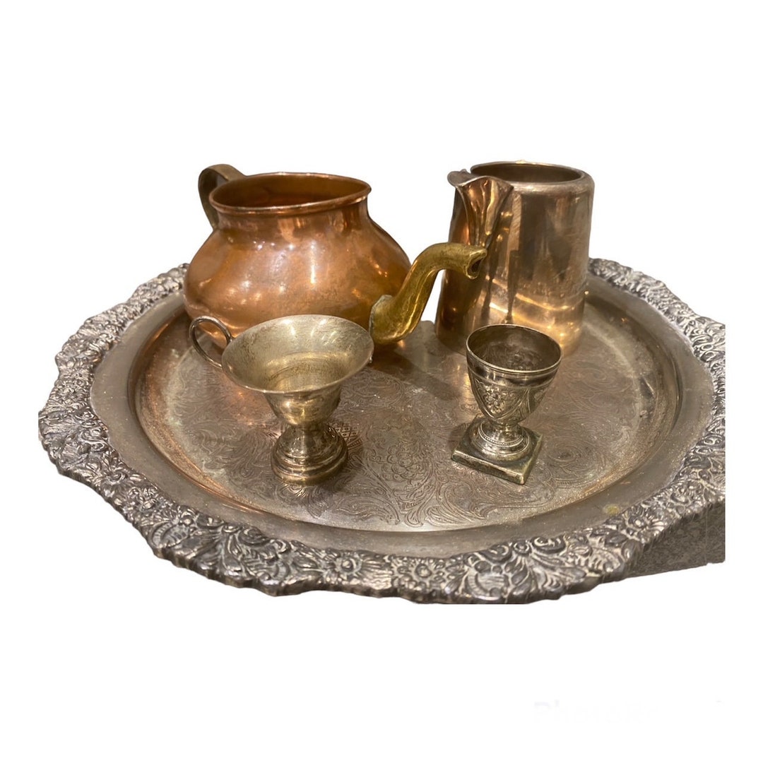 Various Silver Antique & Vintage Items , Silver Service Tray , Silver ...