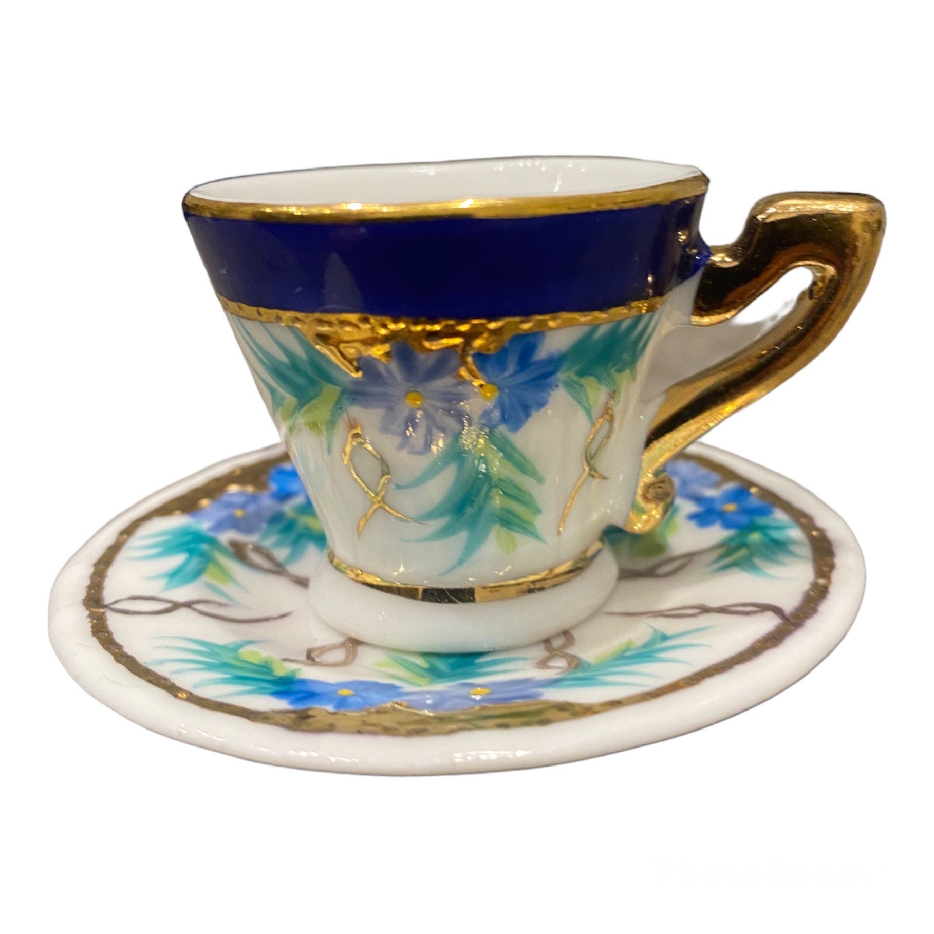 The Leonardo Collection Vintage Miniature Cup and Saucer Set , Set of 6 ...