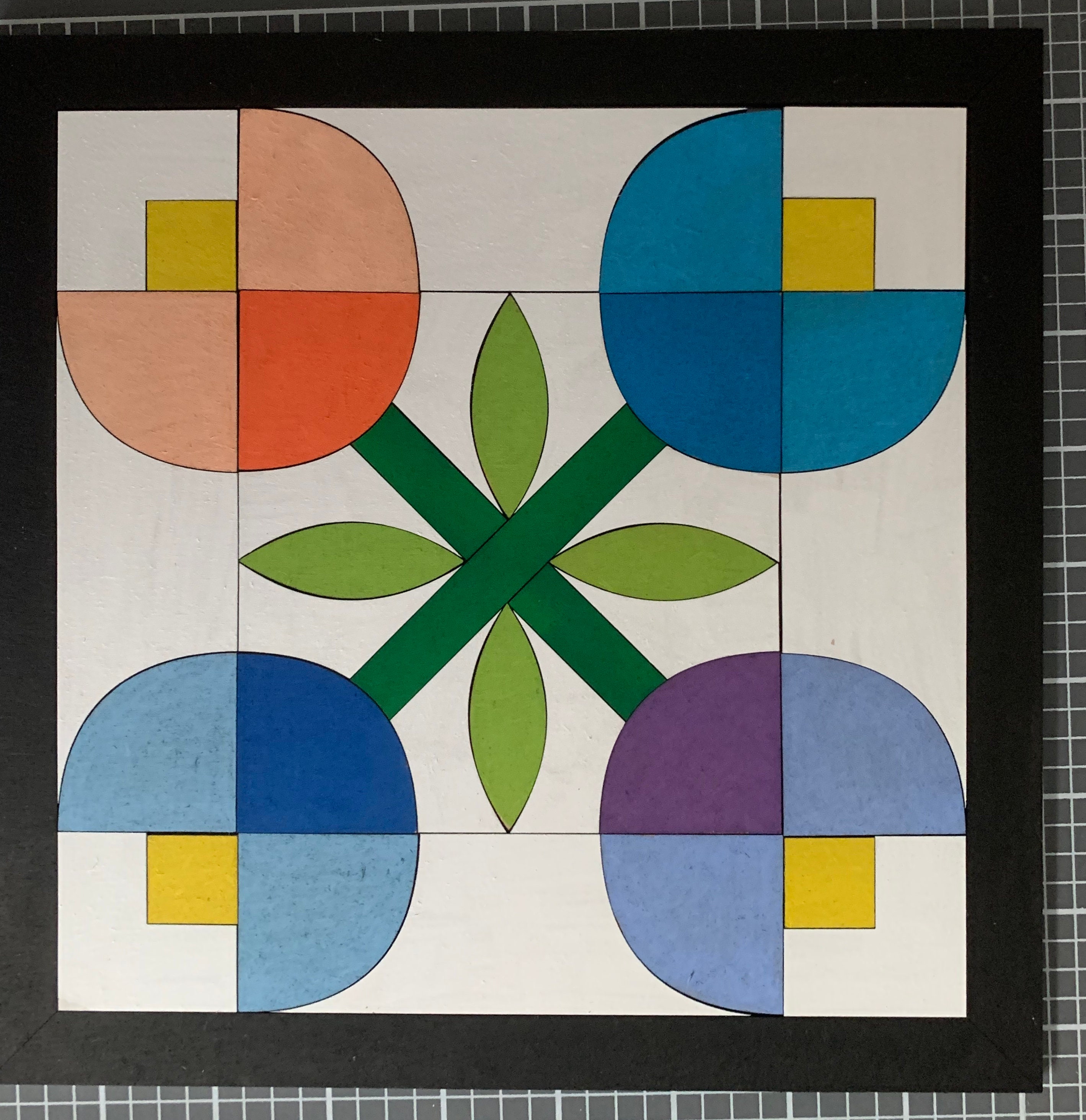 DIY Quilt Wooden Puzzle Paint Kit - Etsy UK