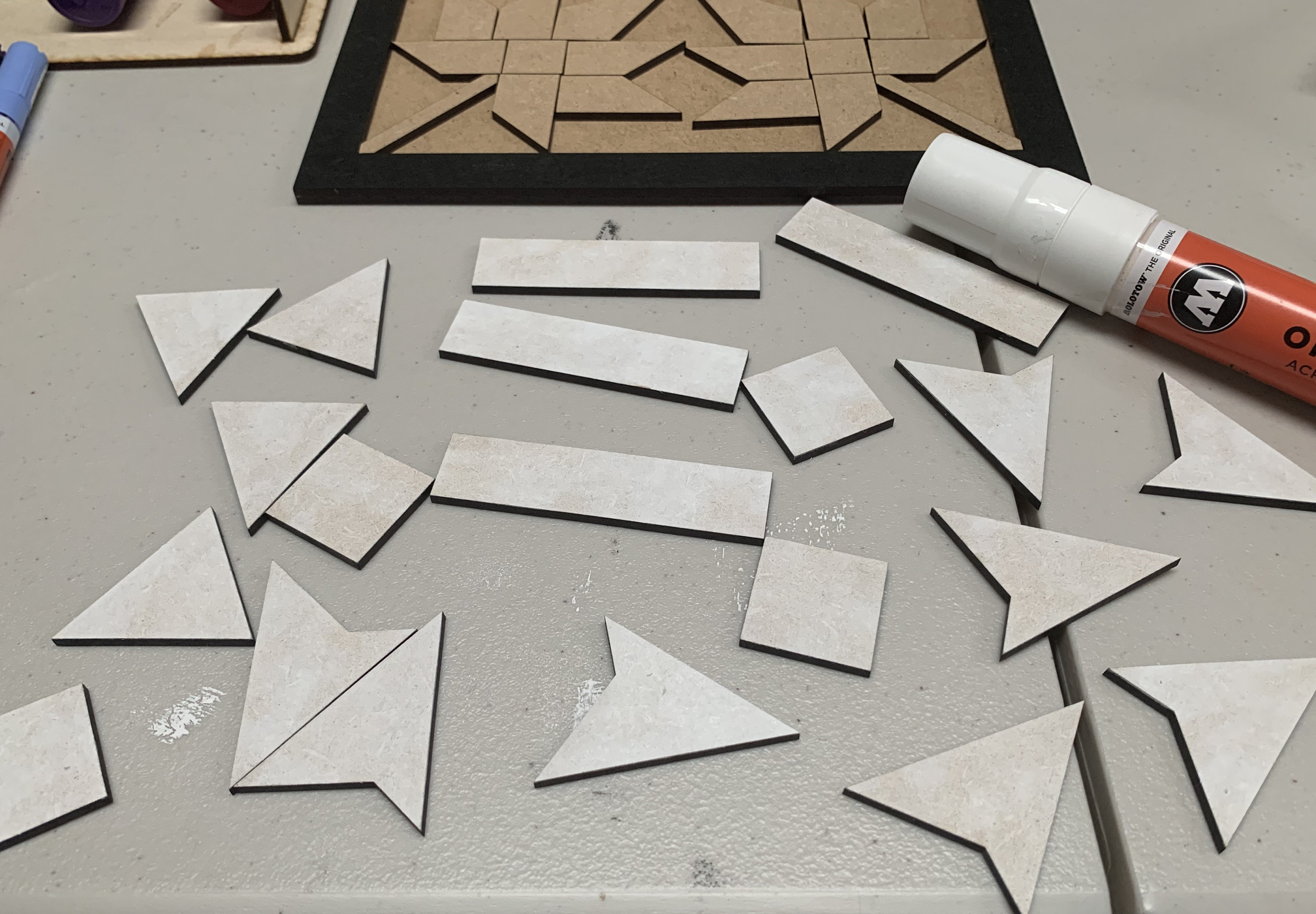 DIY Quilt Wooden Puzzle Paint Kit - Etsy UK