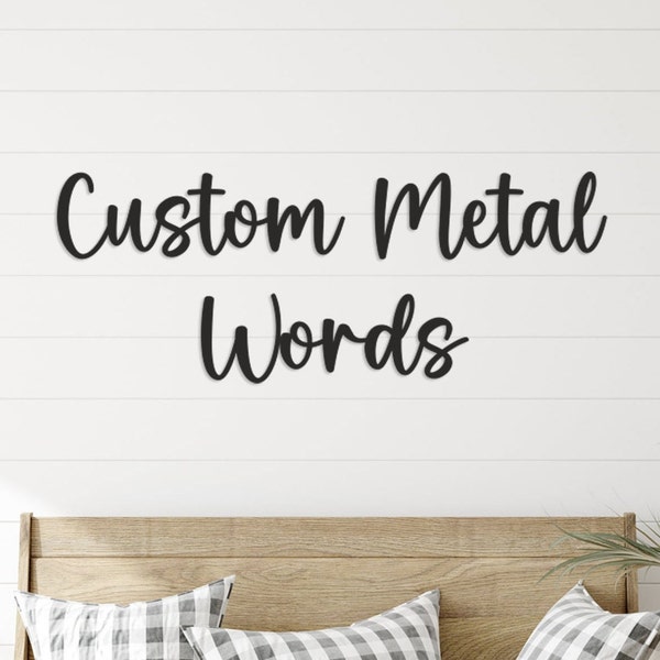 Metal Wall Words - Etsy