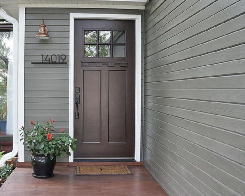 Large House Numbers Horizontal Modern House Number Sign - Etsy