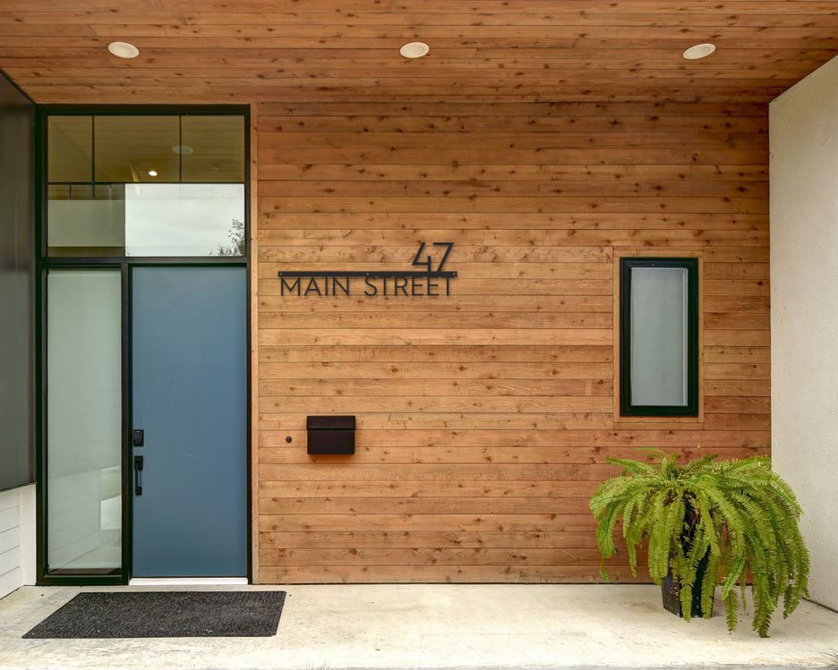 Large House Numbers Metal Address Sign for Outdoor Modern | Etsy