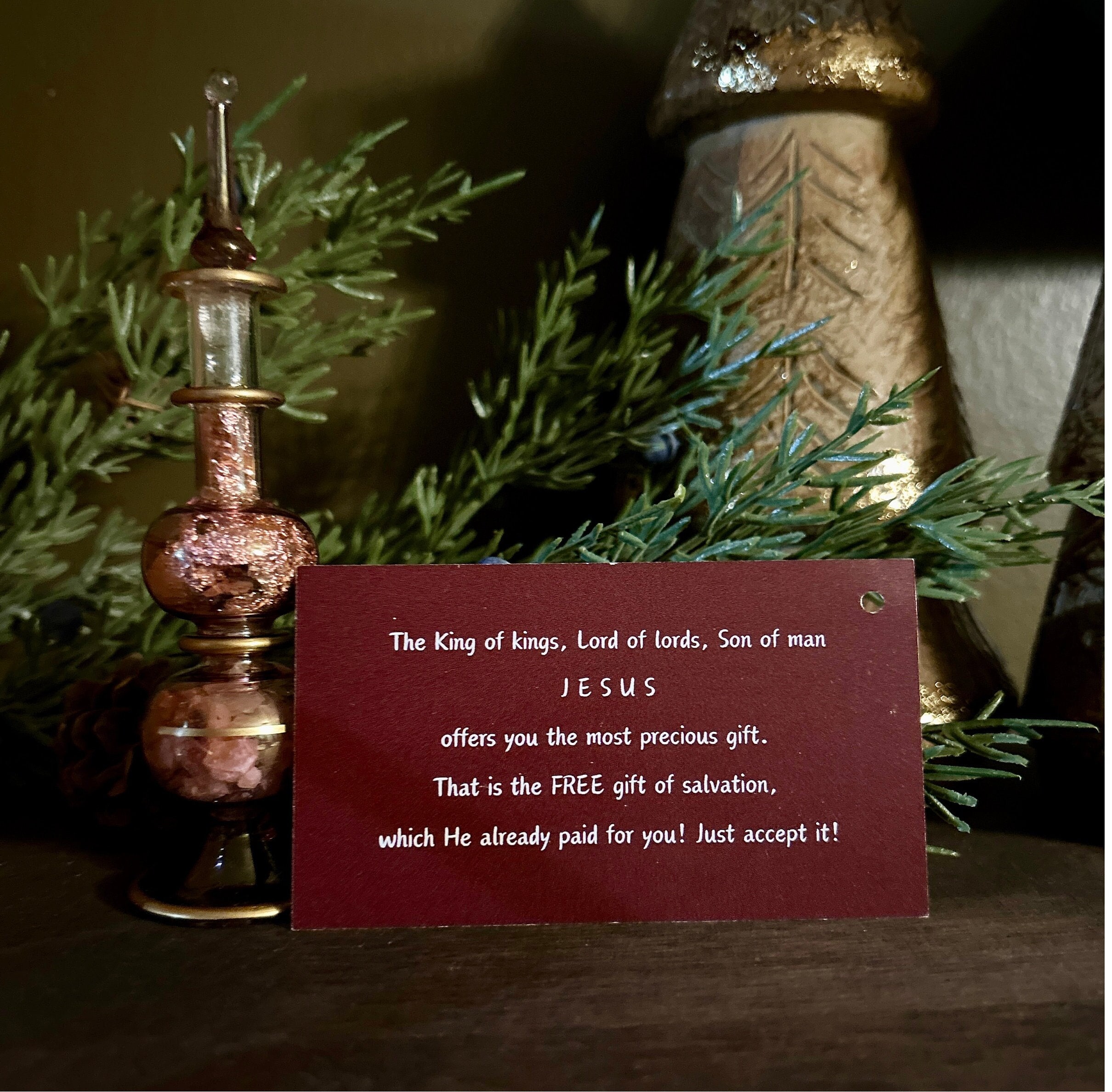 Gifts of the Magi Glass Christmas Ornament, Gold, Frankincense, Myrrh ...