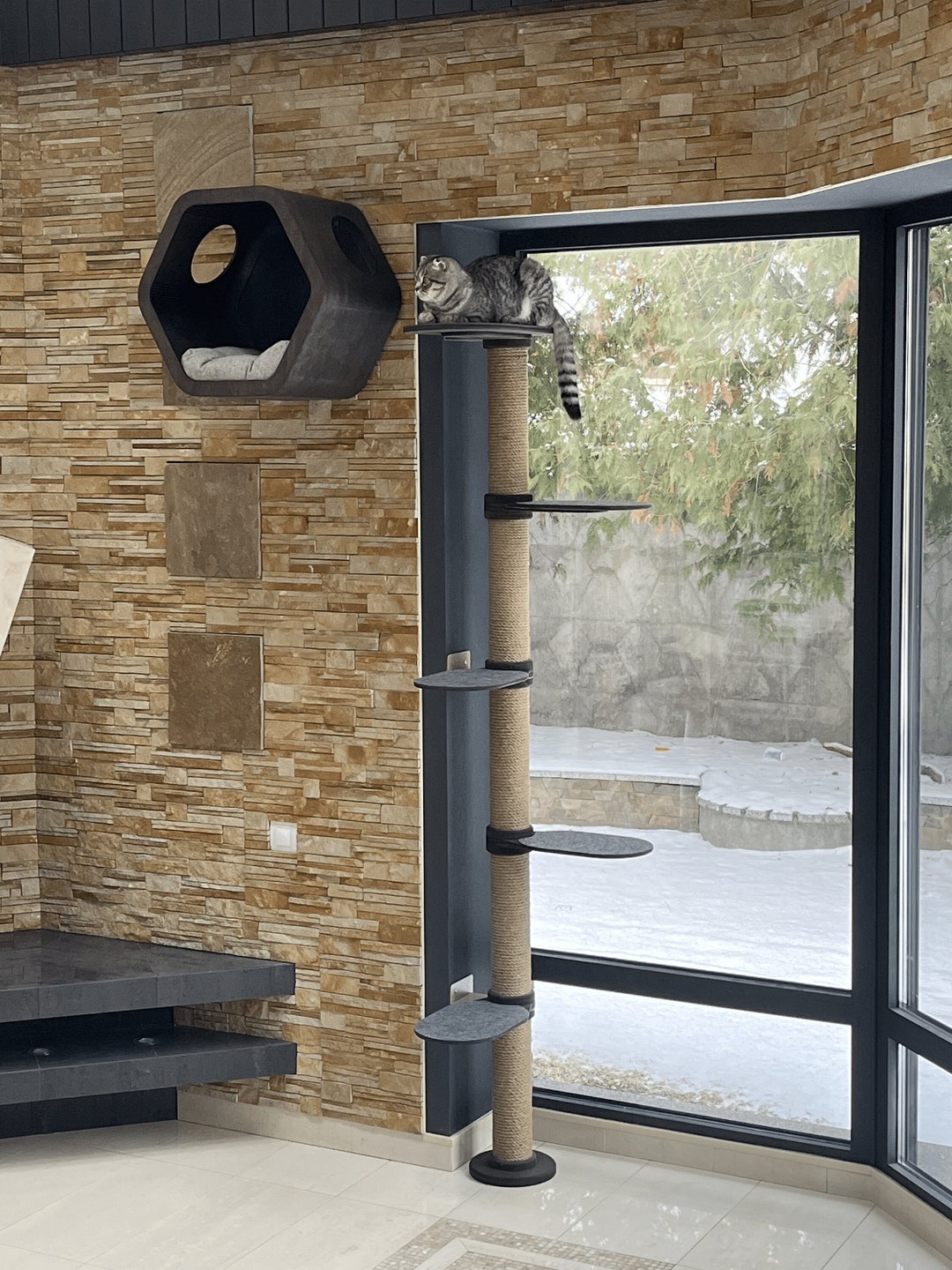 Cat Tree | Wall Cat Furniture | Wall Cat Scratcher | Cat Steps | Cat ...