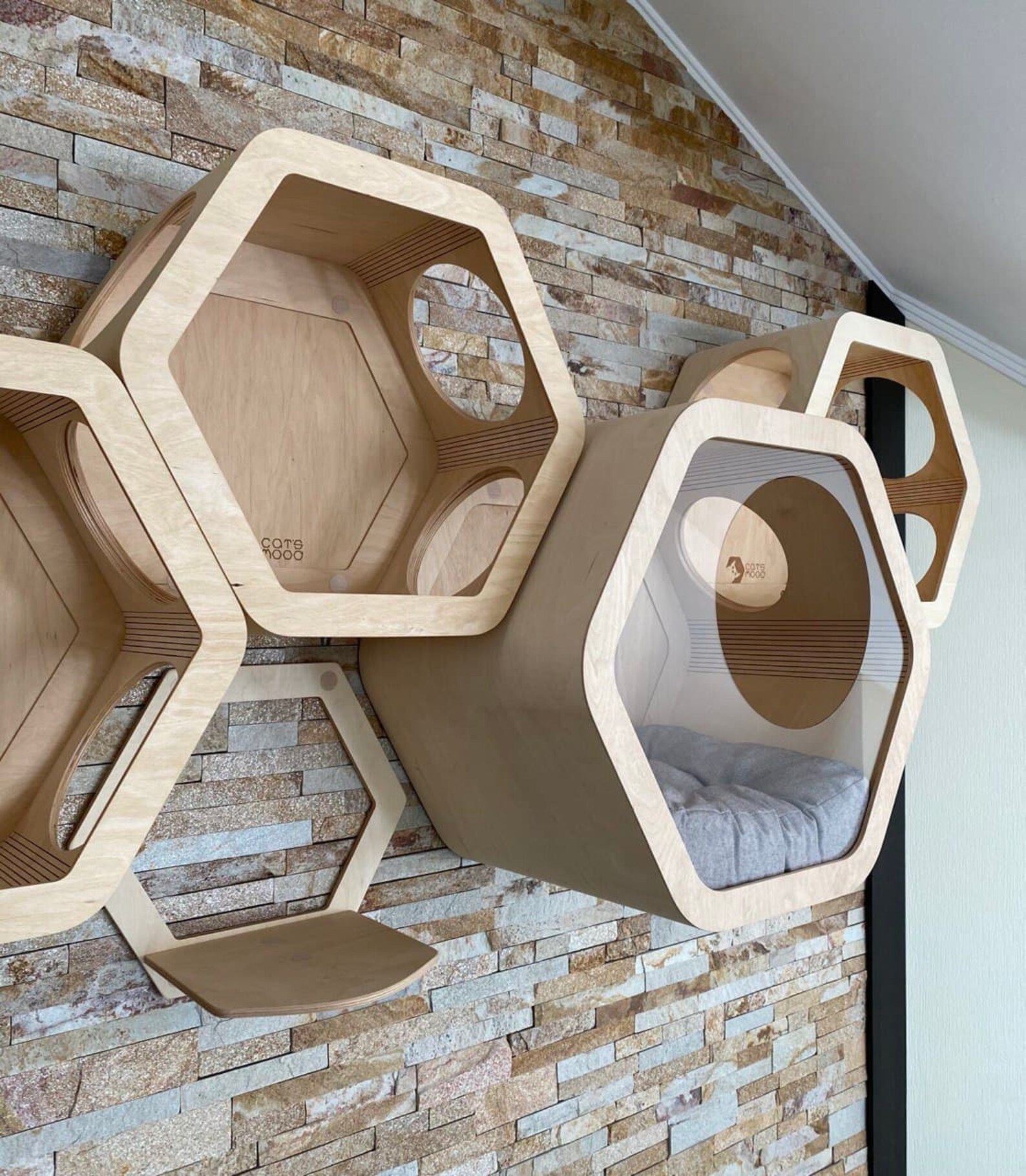 Houses for Cats Modern Cat Furniture Gift for Cat Lover Cat - Etsy