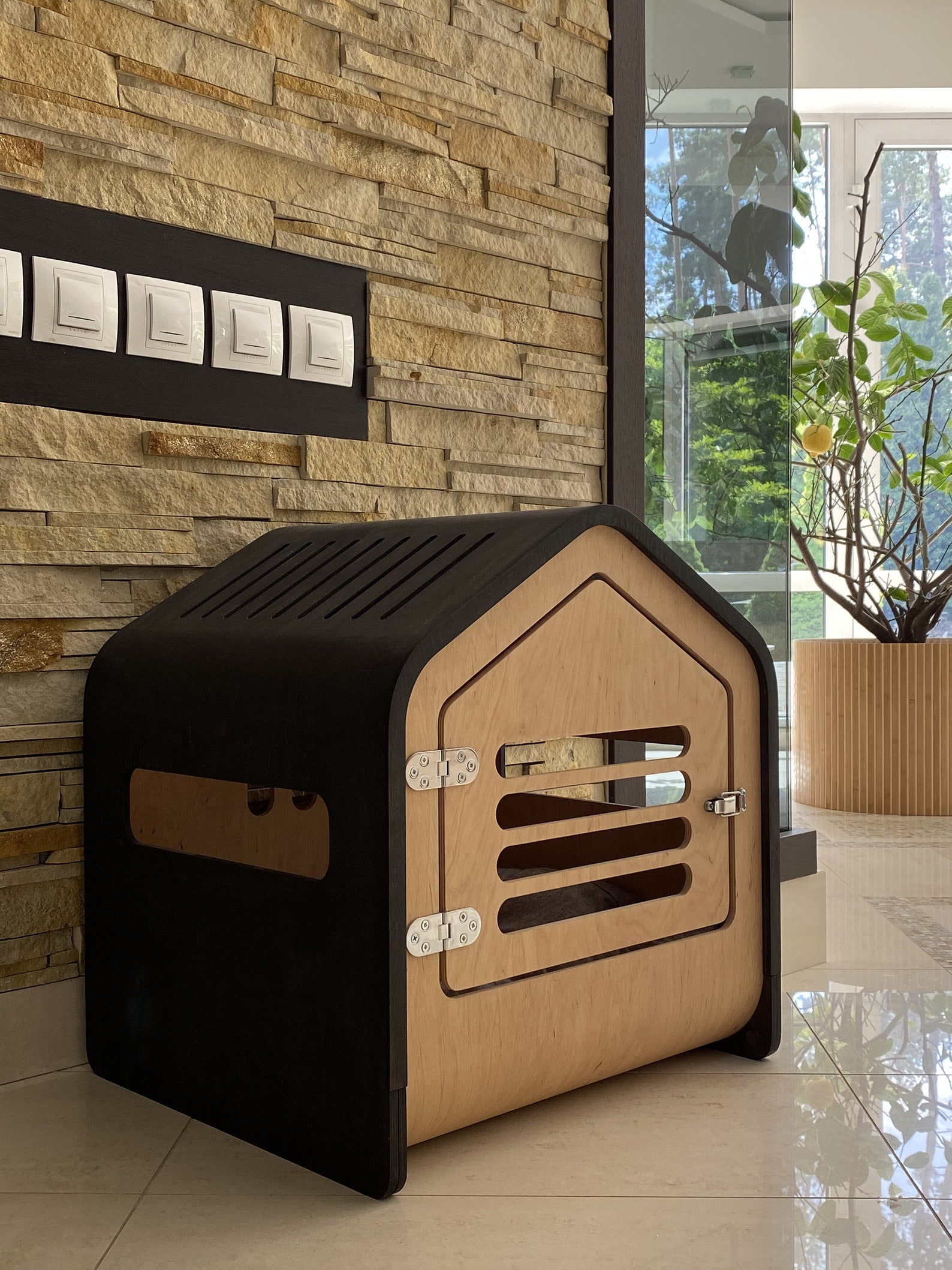 Dog House Modern Dog Crate Wooden Dog Kennel Dog Bed Dog - Etsy