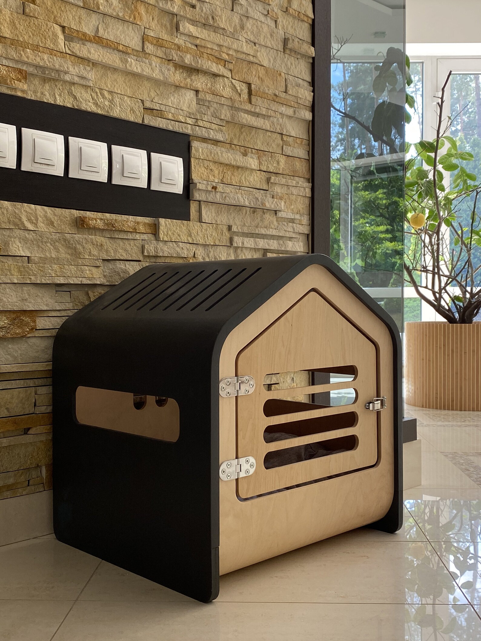 Dog House Modern Dog Crate Wooden Dog Kennel Dog Bed Dog - Etsy
