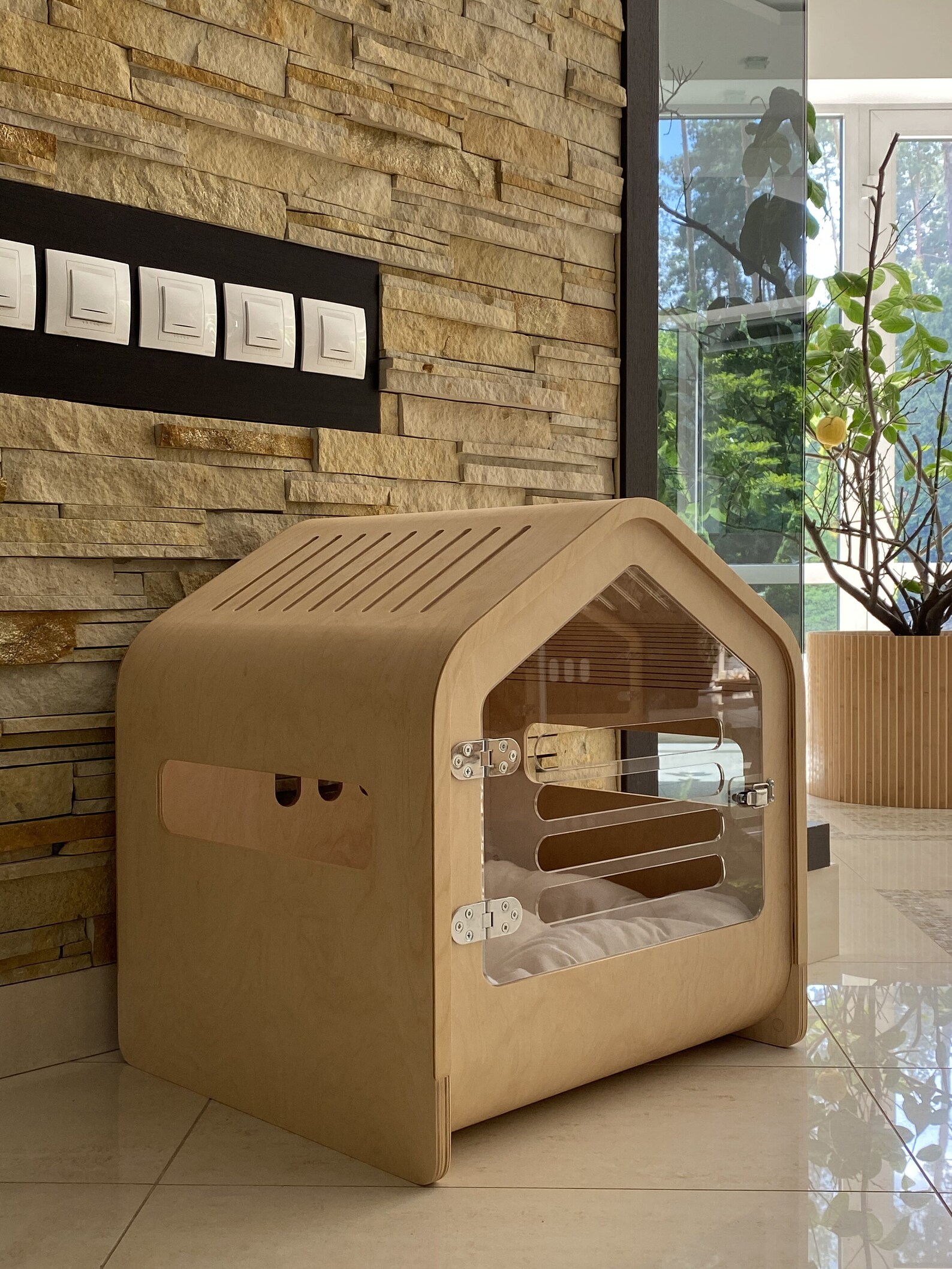 Dog House Modern Dog Crate Wooden Dog Kennel Dog Bed Dog - Etsy