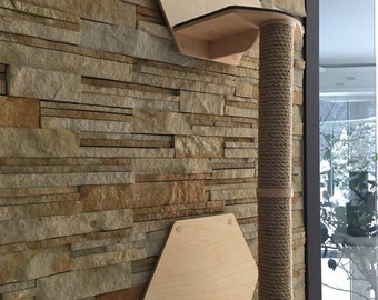 Wall Mount Cat Post | Etsy