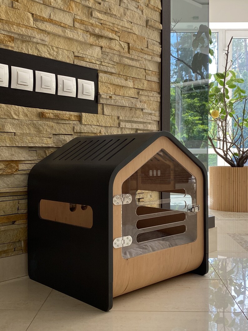 Dog House Modern Dog Crate Wooden Dog Kennel Dog Bed Dog - Etsy