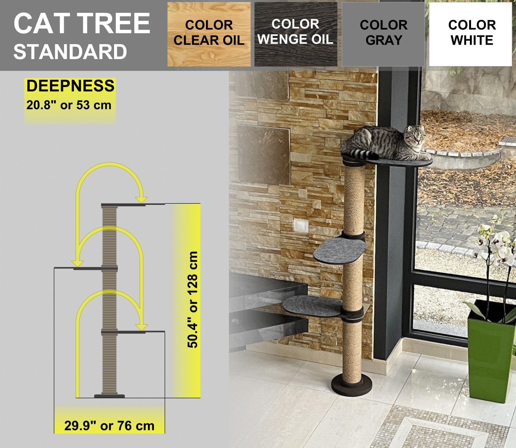 Cat Tree for Large Cats Cat Tree for Big Cats Large Cat Tree Large Cat ...