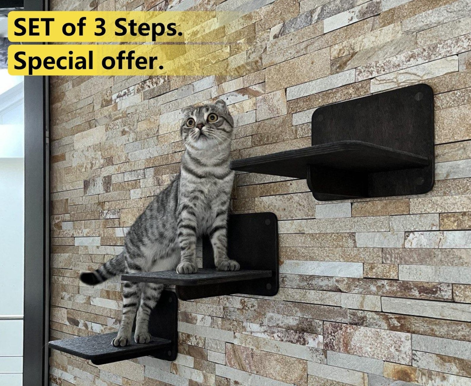Cat Wall Steps Cat Shelves Cat Stairs Cat Climb Cat Scratch Step Cat ...