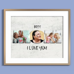 Custom Photo Collage for Mom, Mom Photo Collage, Mother's Day Gift ...