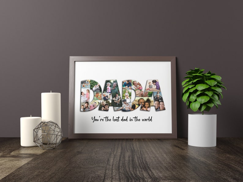 Custom Photo Collage for Dad Dad Photo Collage Fathers Day - Etsy