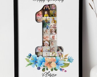 Number One Photo Collage - Etsy