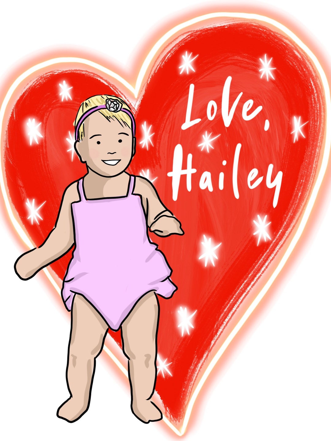 Custom Valentine’s Day Cards (digital Portrait) - Etsy