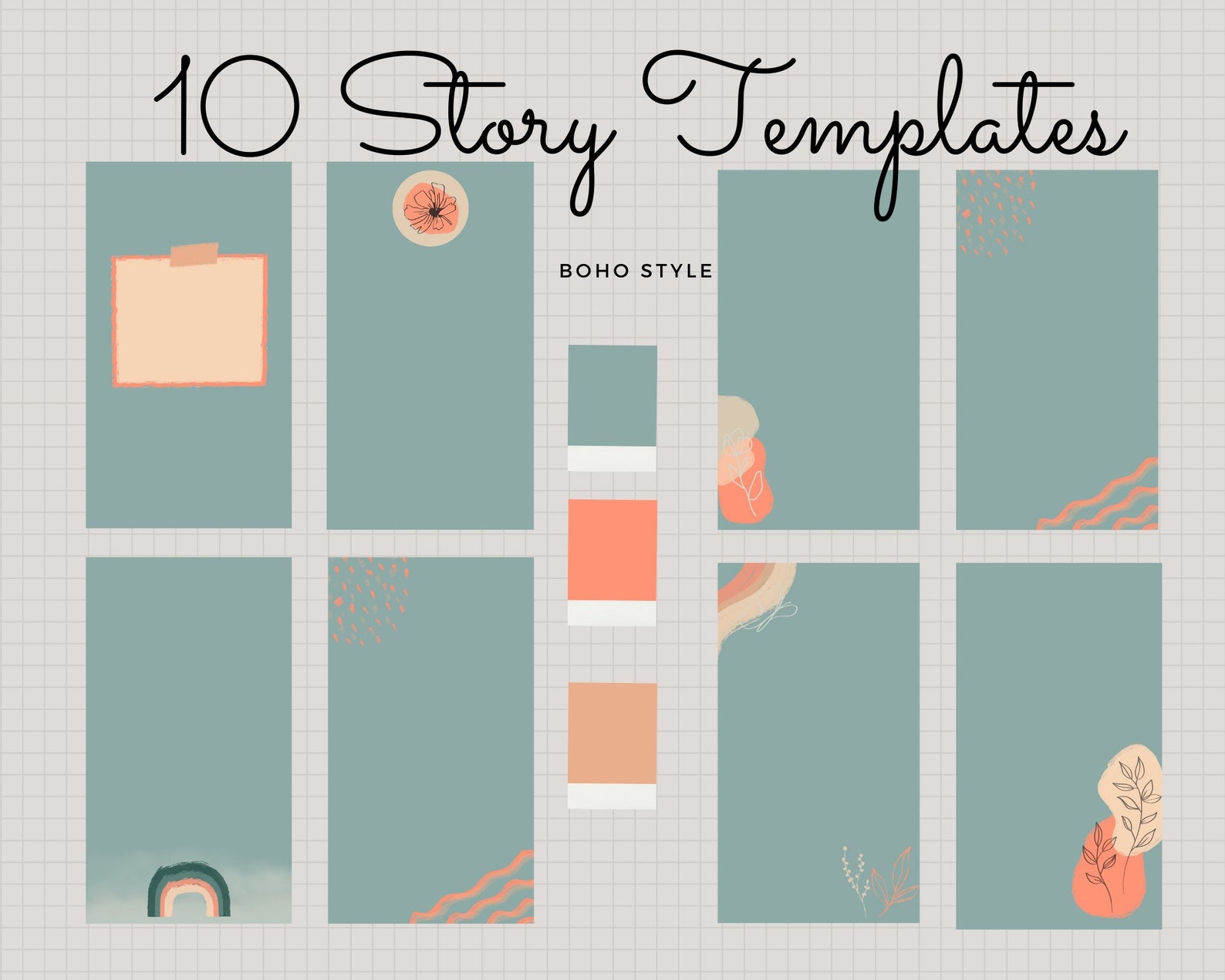 10 Story-Hintergründe Boho Story Templates Story Backgrounds Classic ...