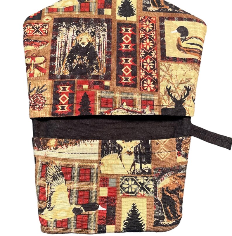 Finger Potholders Outdoors Decoy Bear Deer Pattern Black - Etsy
