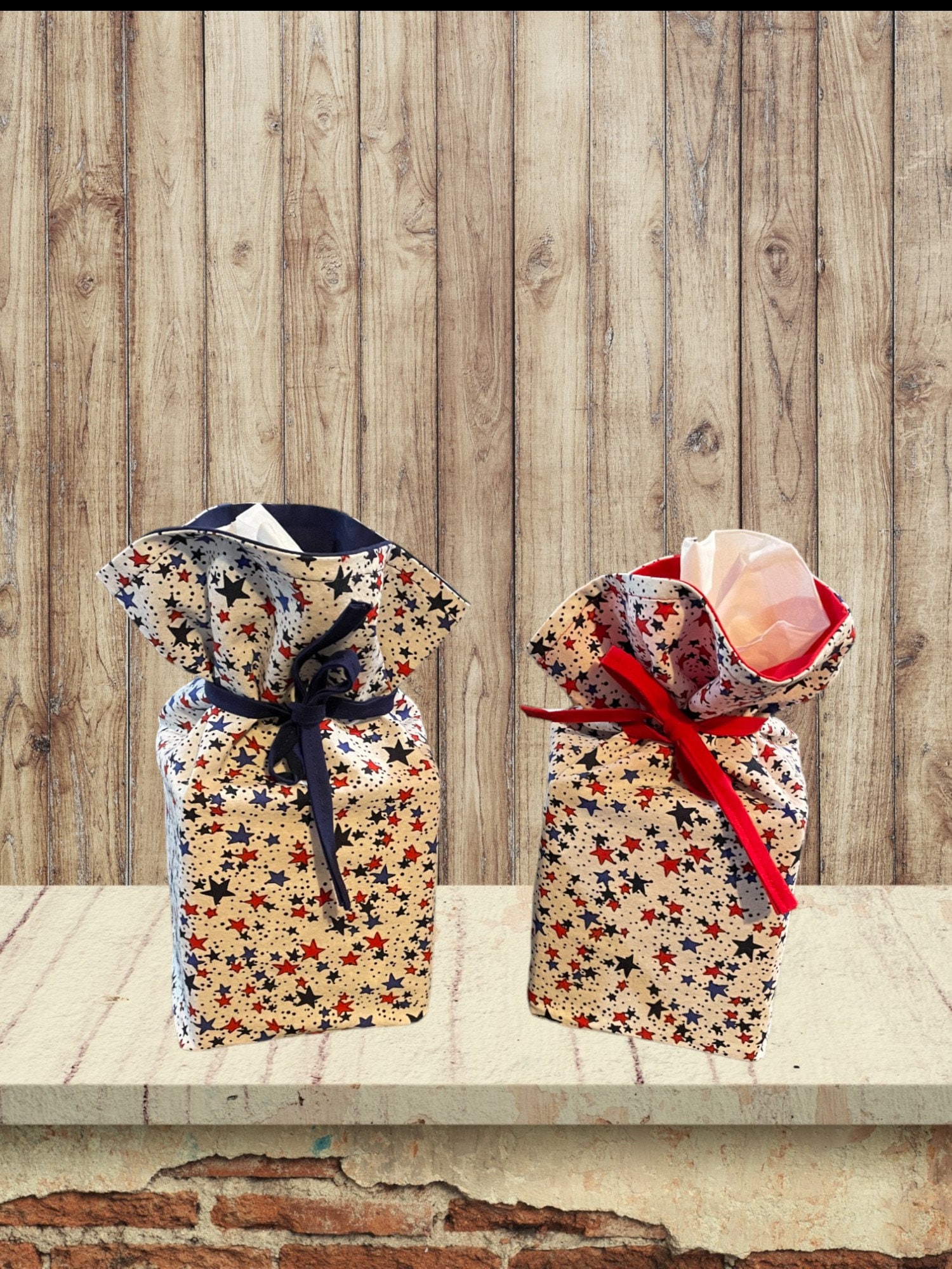 Tissue Box Cover, Square, July 4th, Stars, Red Insert/navy Blue Insert ...