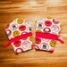 Finger Potholders, Barbeque Grilling, Grill Master Pattern, Red Accent ...