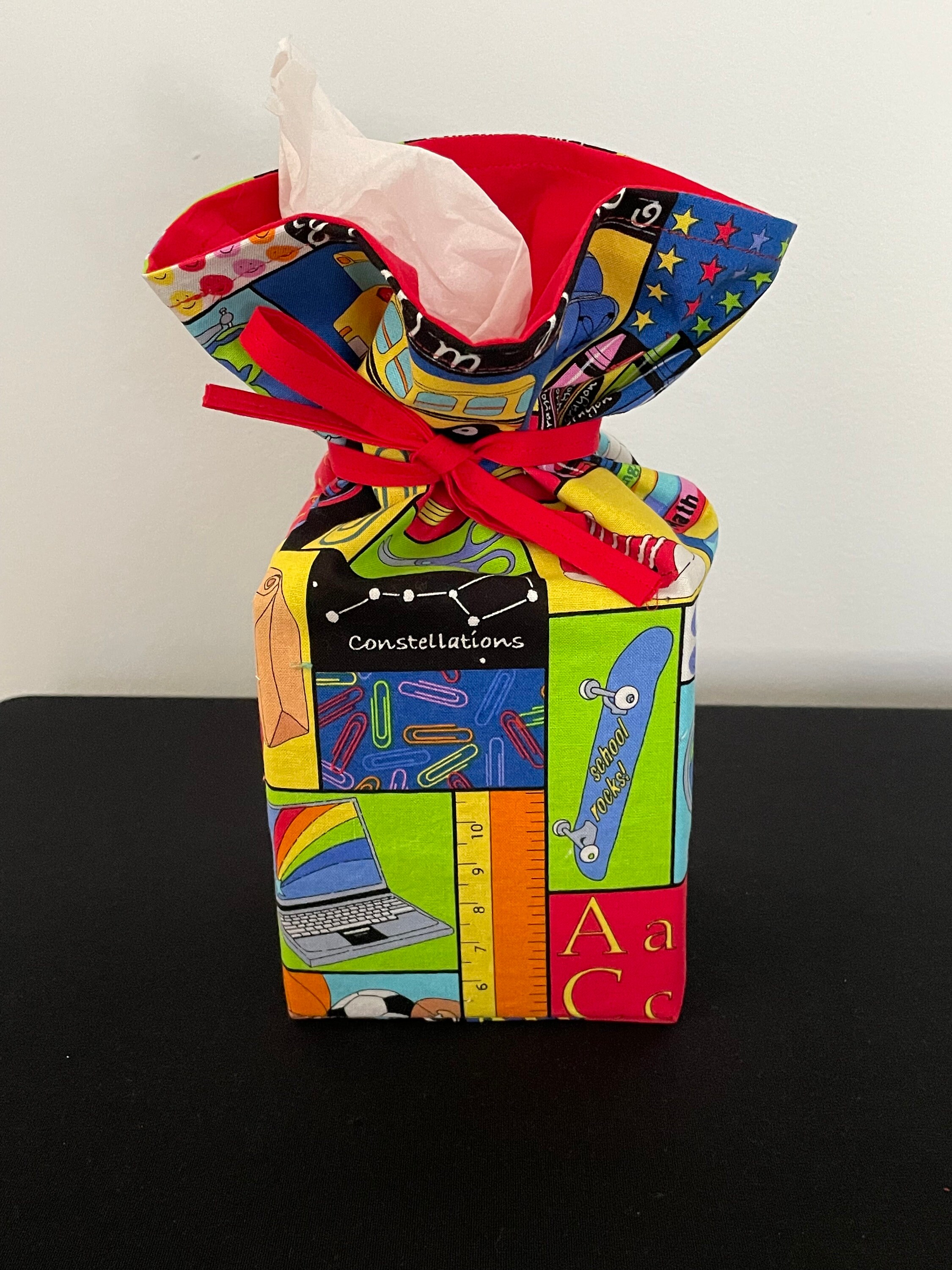 Tissue Box Cover Square Teacher Appreciation Gift School - Etsy