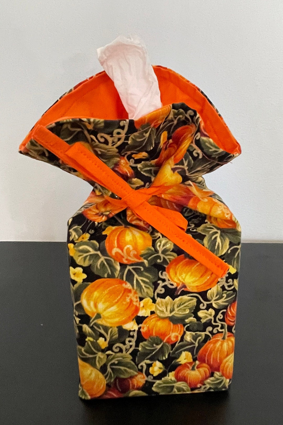 Tissue Box Cover, Square, Pumpkins, Fall - Etsy