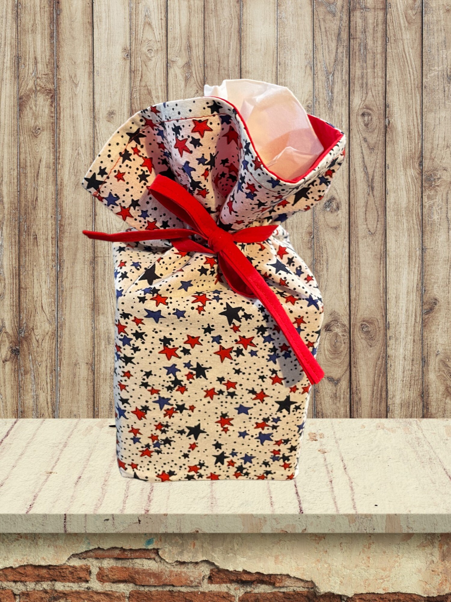 Tissue Box Cover, Square, July 4th, Stars, Red Insert/navy Blue Insert ...