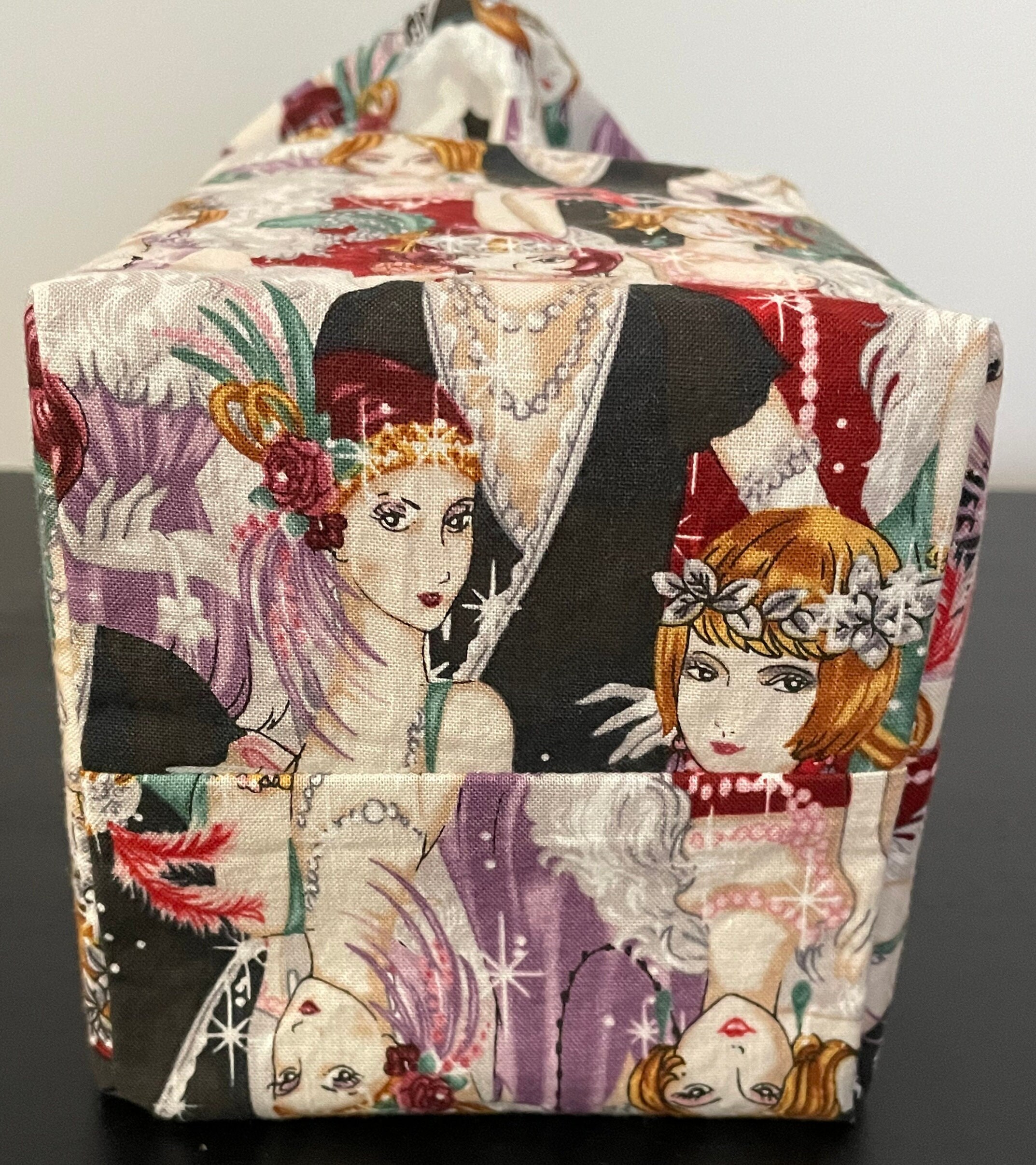 Tissue Box Cover, Flapper, Roaring 20's - Etsy