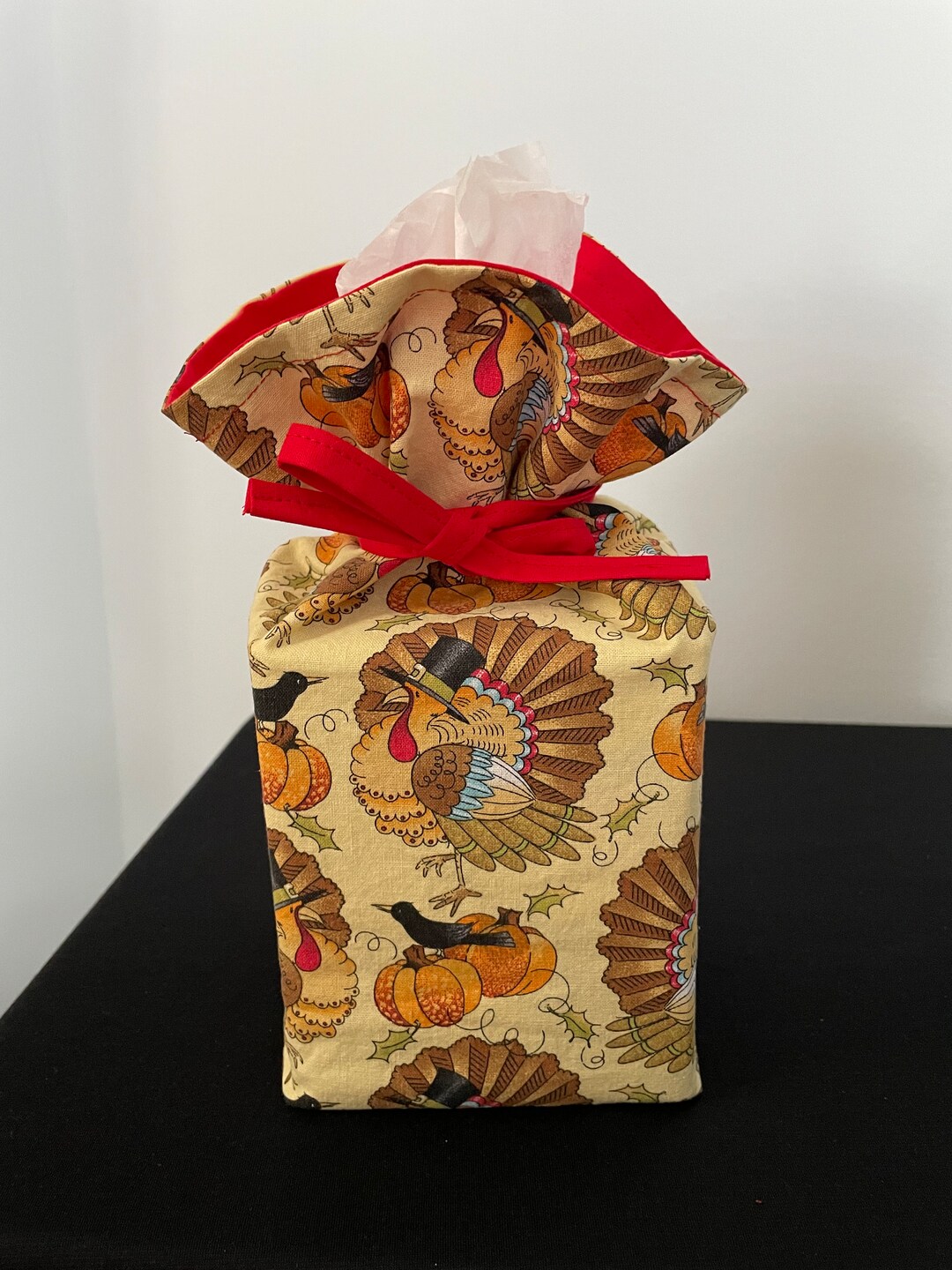 Tissue Box Cover, Square, Thanksgiving, Turkey - Etsy