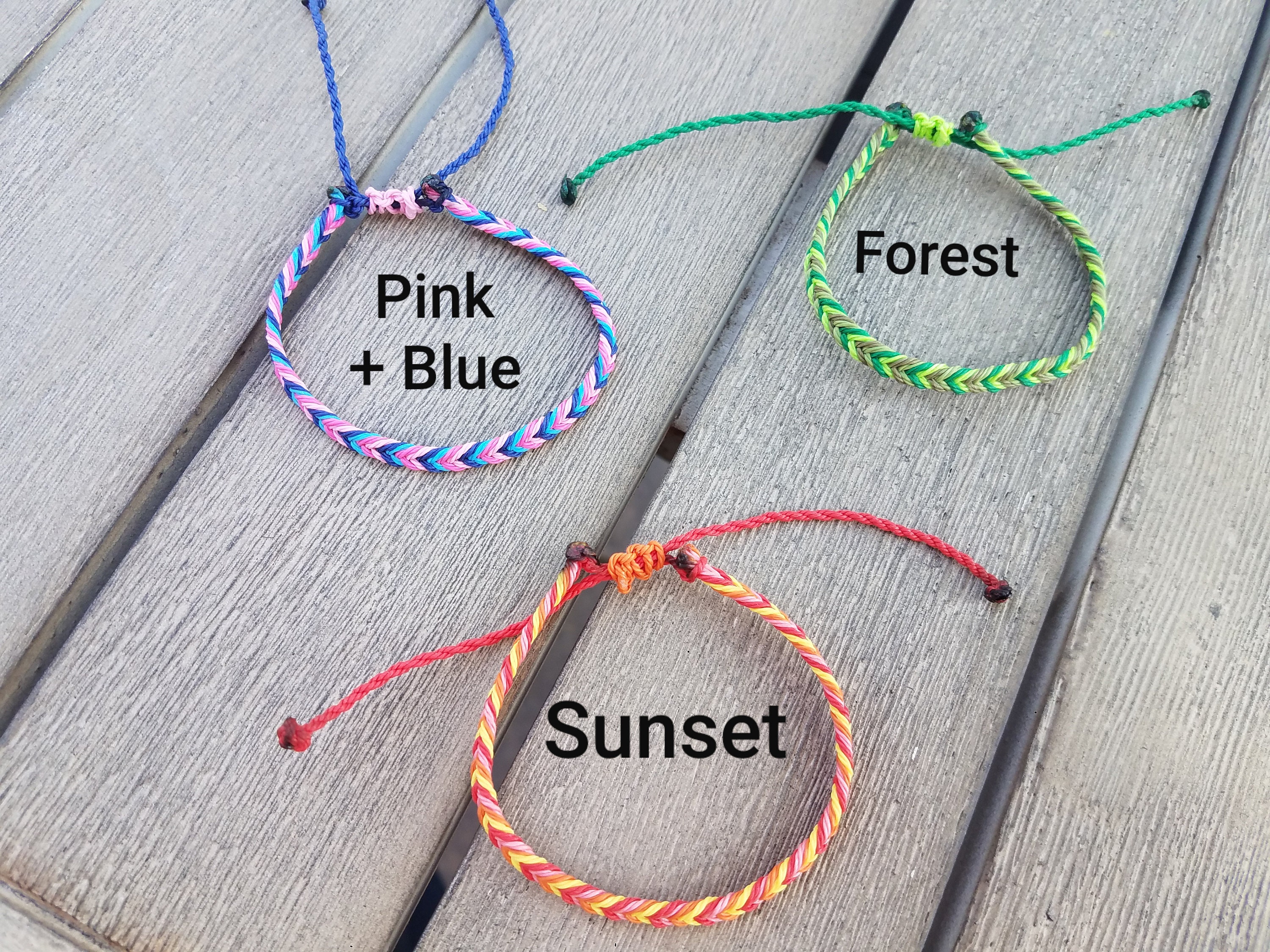 Waterproof Fishtail Braid Bracelets Handmade Bracelets BFF - Etsy