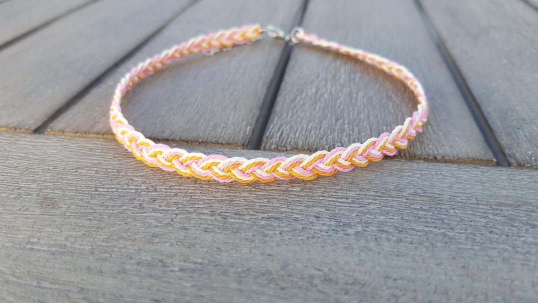 Custom Braided Choker Streaked Colors Choker Handmade Choker - Etsy