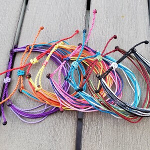 Simple Waterproof Bracelets, Handmade Bracelets, BFF Bracelets, Teen ...