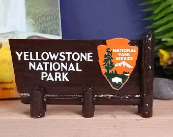 Yellowstone National Park Welcome Sign - Etsy
