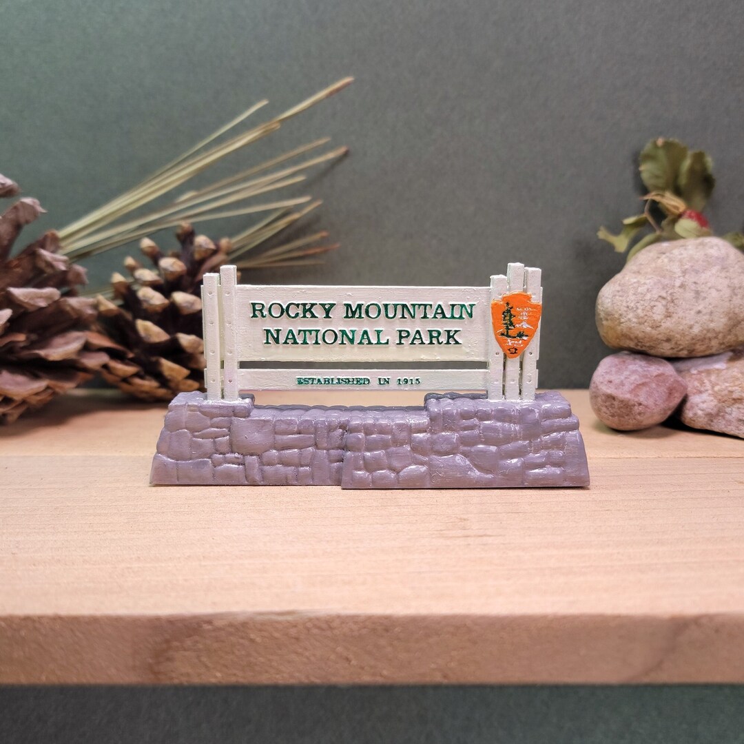 Rocky Mountain National Park Entrance Sign Minuature 3D Print - Etsy